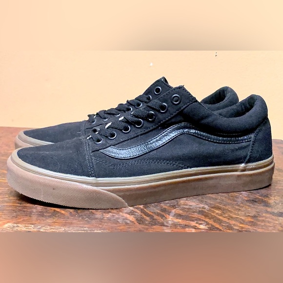 Vans | Shoes | Mens 85 Womens Vans Gum Rubber Sole Blacked Out Old ...